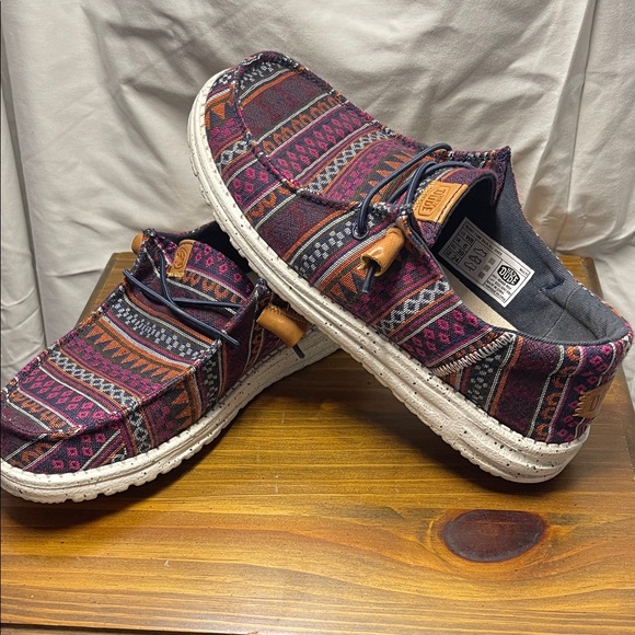 Hey Dude | Shoes | Hey Dude Multicolor Patterned Slipon Shoes | Poshmark